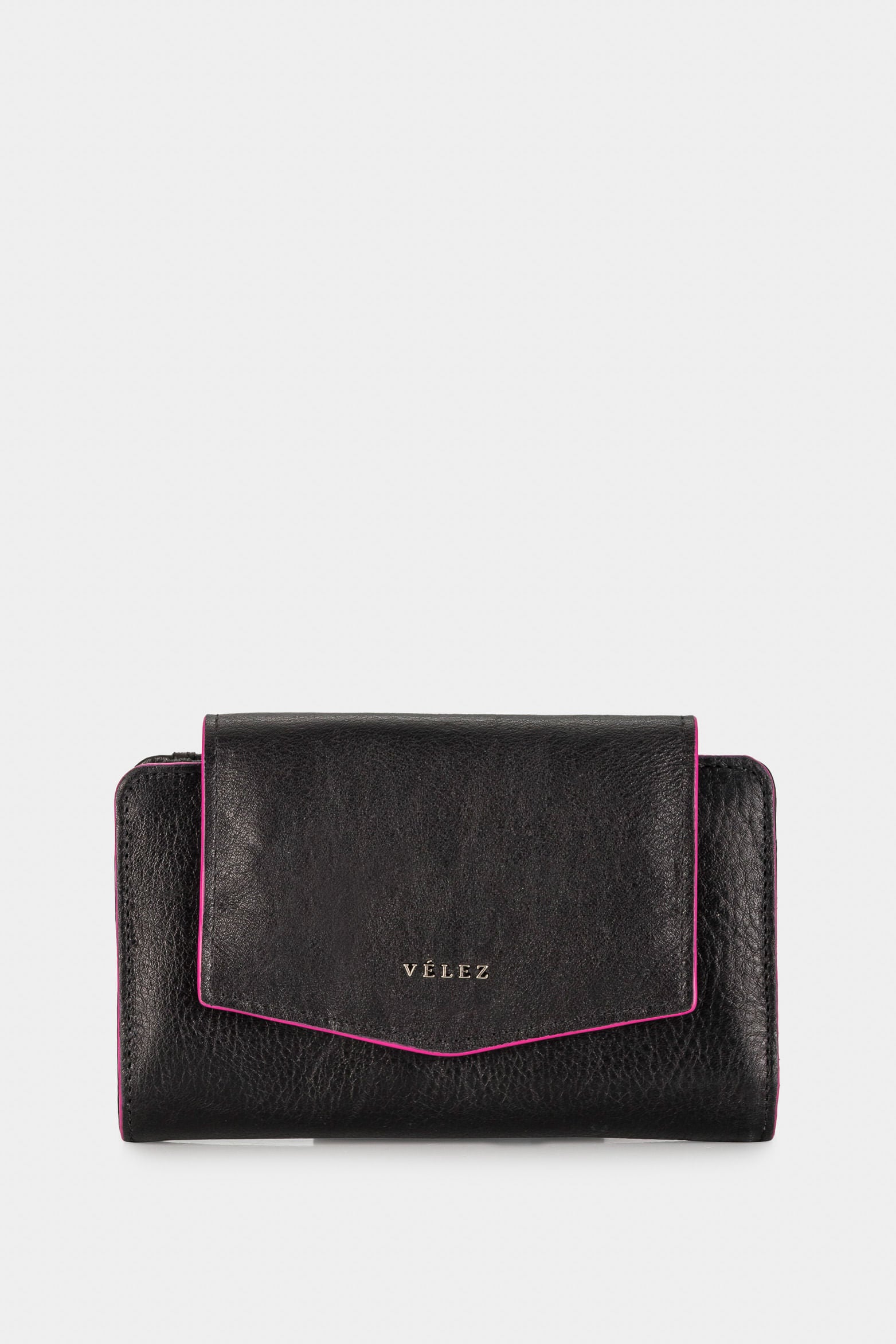 Women’s Bravo Leather Wallet with Contrast Details – Velez Artisan