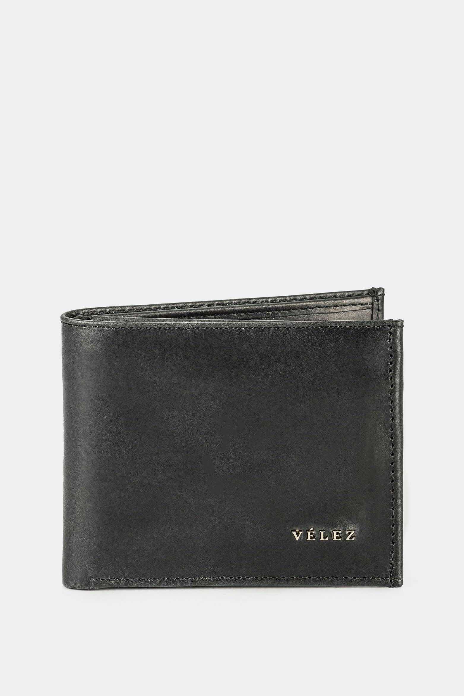 Men’s Vikintea Double Wallet in Black Leather – Velez Artisan