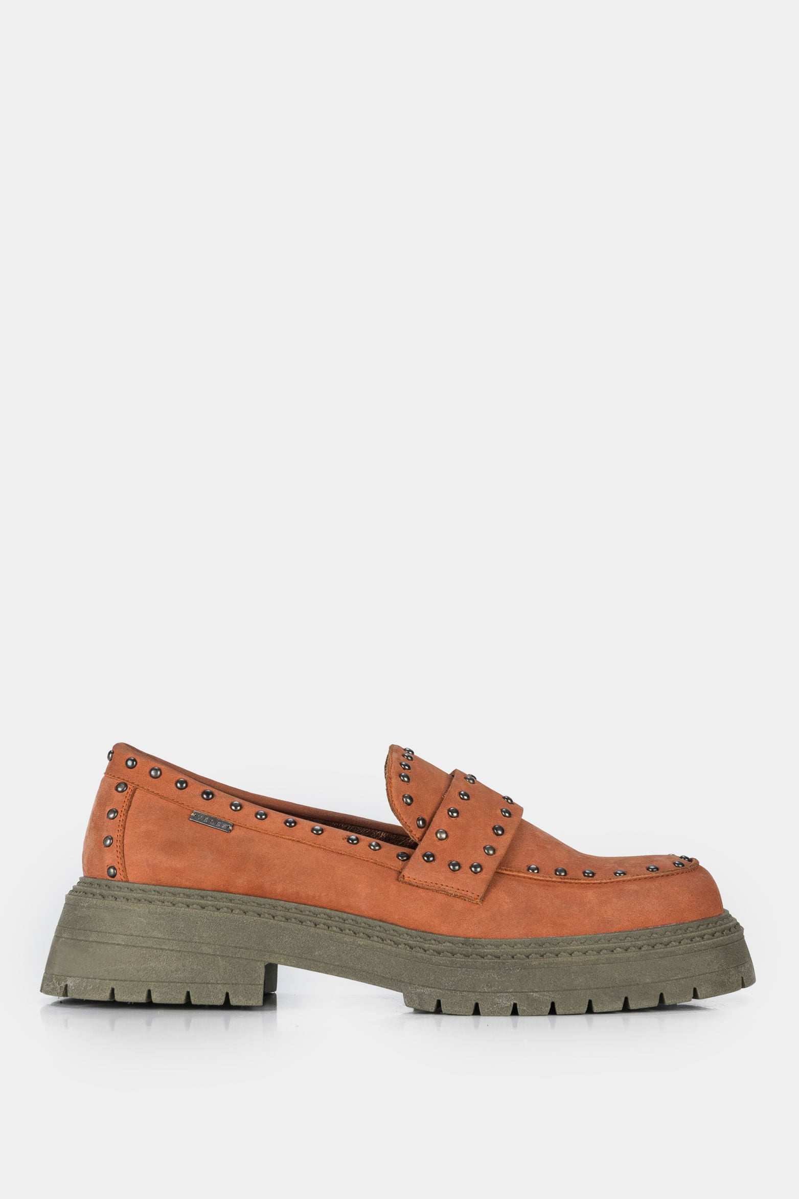 Women’s Castelo Suede Loafers with Studded Detail – Velez Artisan