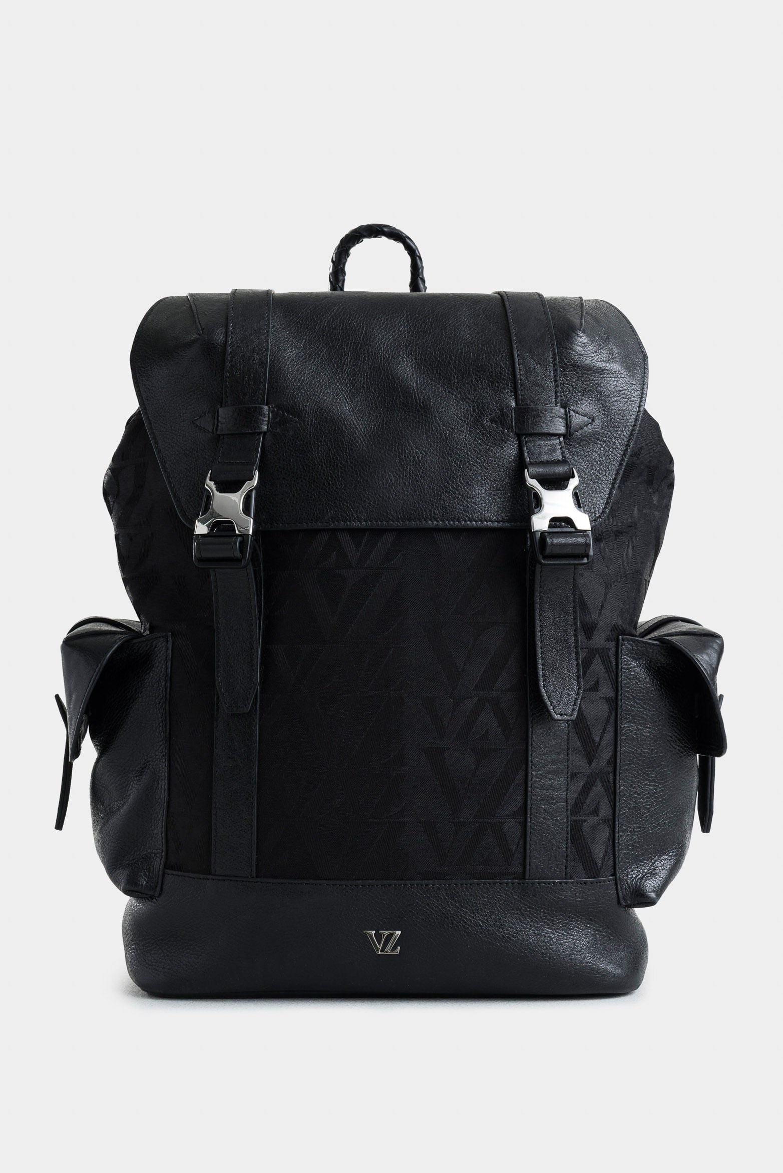 Garda Jacquard Leather Backpack for Men with Monogram – Velez Artisan