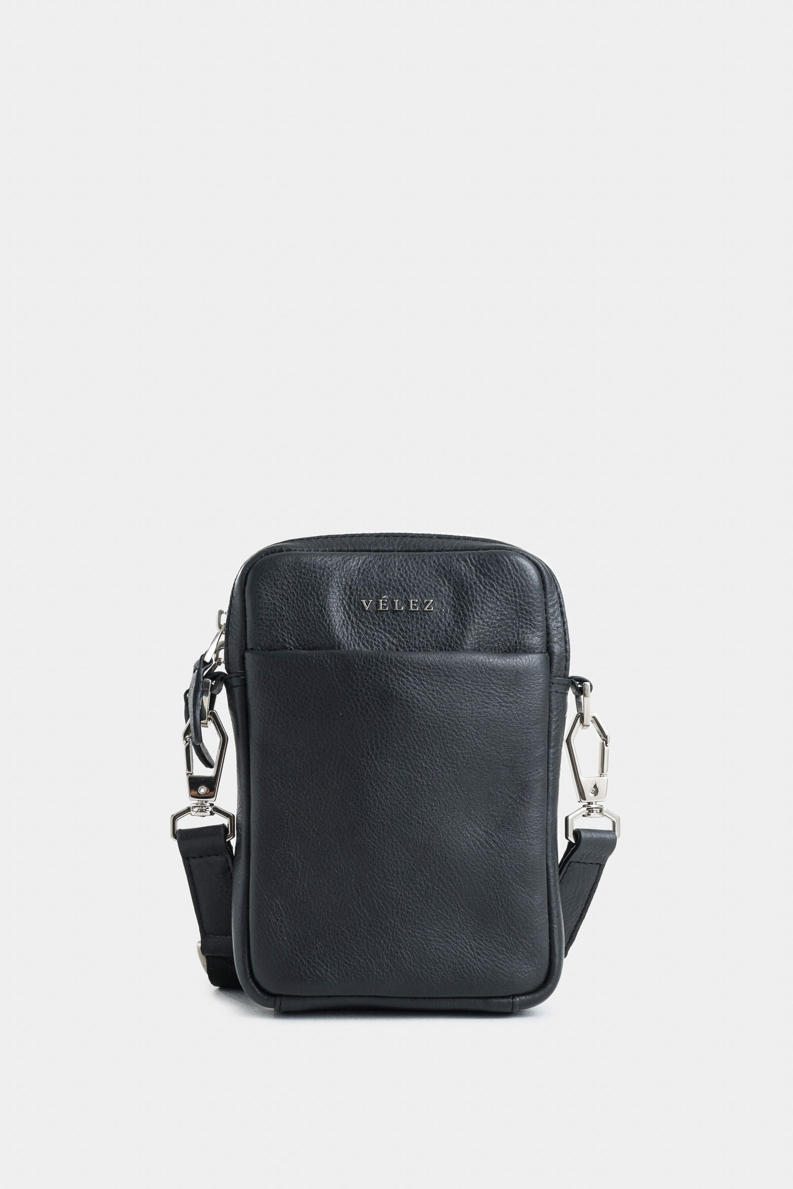 Mini Lugano Leather Hands-Free Bag with Monochrome Silhouette for Men ...