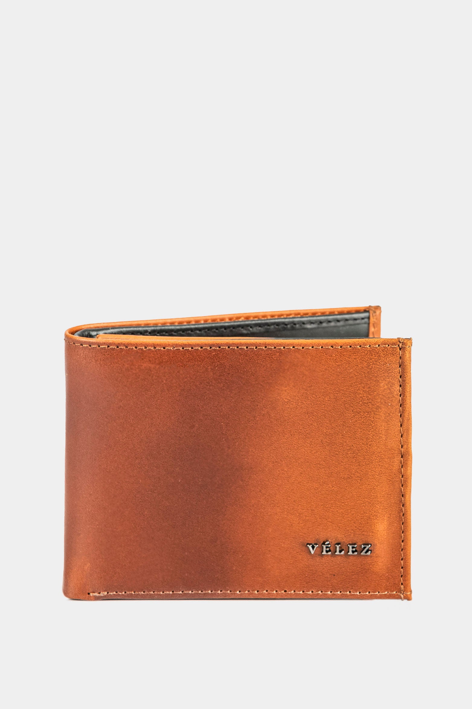 Men’s Vikintea Double Wallet in Honey-Colored Leather – Velez Artisan