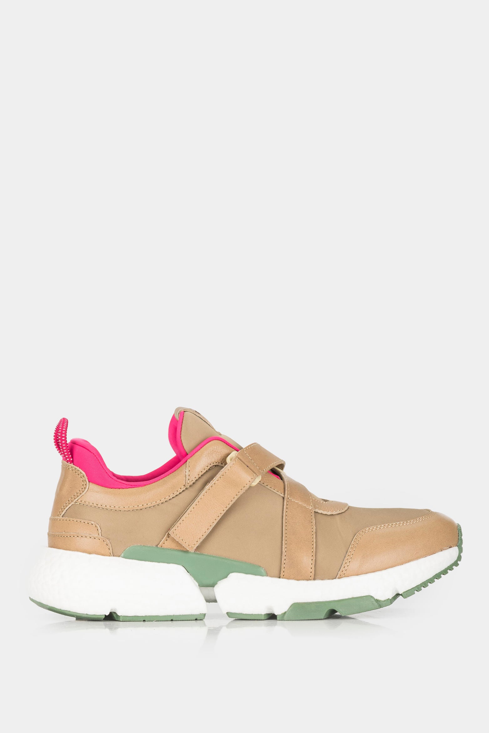 Women’s Manzano Sneakers in Leather and Textile with Hook-and-Loop Fas ...